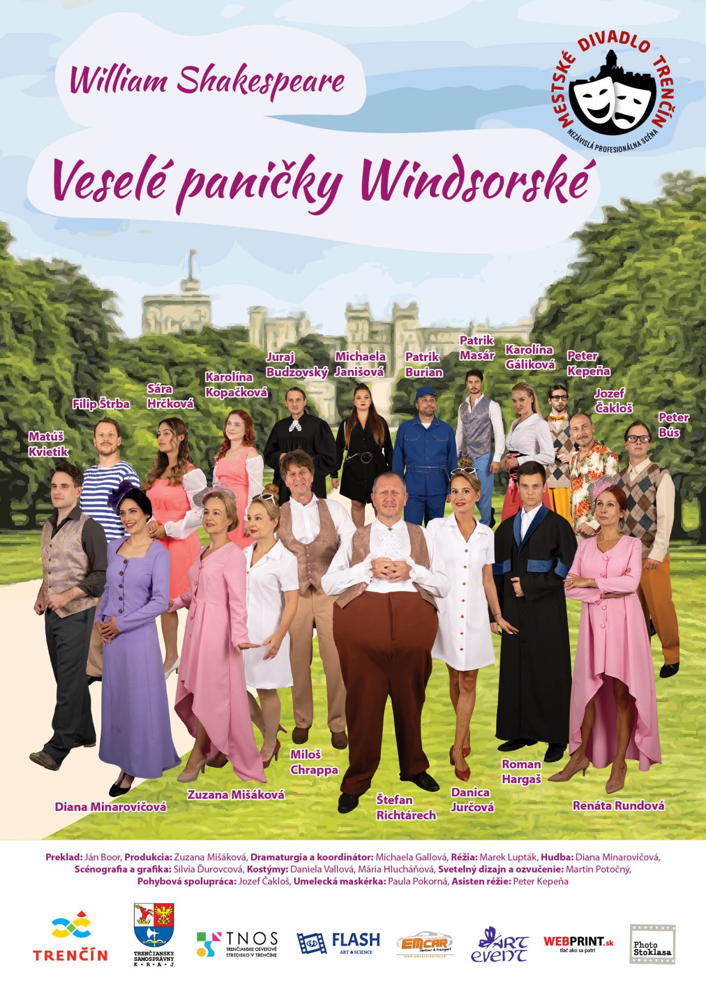 William Shakespeare: Veselé paničky Windsorské » Mestské divadlo Trenčín